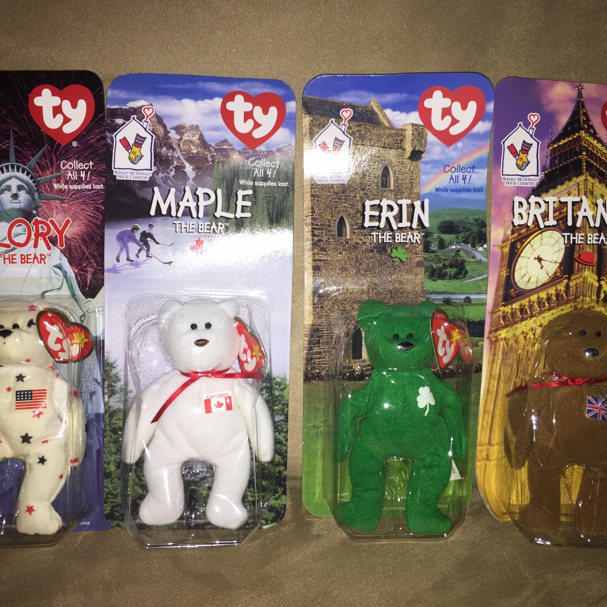 FULL SET OF MCDONALDS TY WORLD BEARS | Inventory | Denorabilia.com